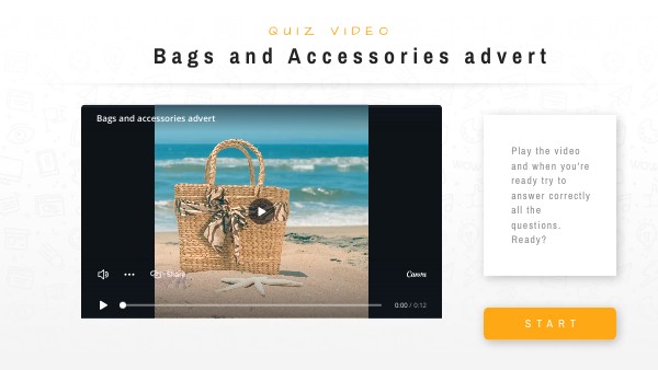 Bags and Accessories advert | Genially