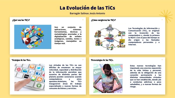 Infografía Evolución de las TiCs | Genially