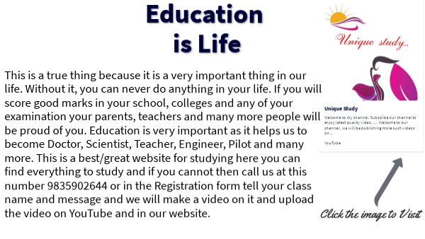 Education is Life important pages