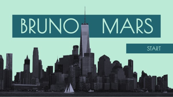 Bruno Mars presentation | Genially