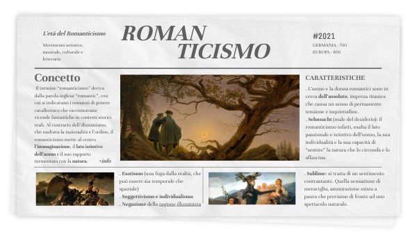 PRESENTACIÓN ROMANTICISMO | Genially