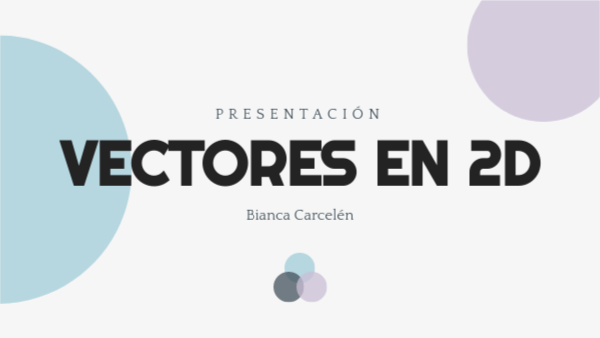 Vectores en 2D | Genially