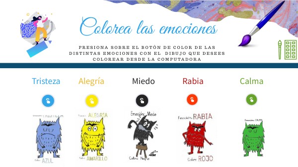 Colorea las emociones