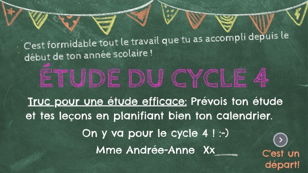 Étude du cycle 4 | Genially
