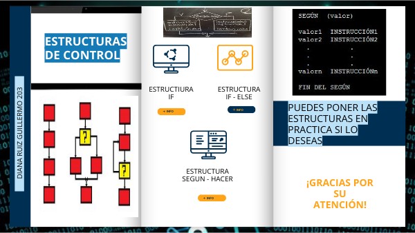 TRÍPTICO ESTRUCTURAS DE CONTROL - DIANA RUIZ GUILLERMO