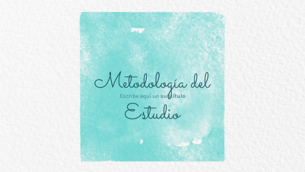 Metodología del estudio