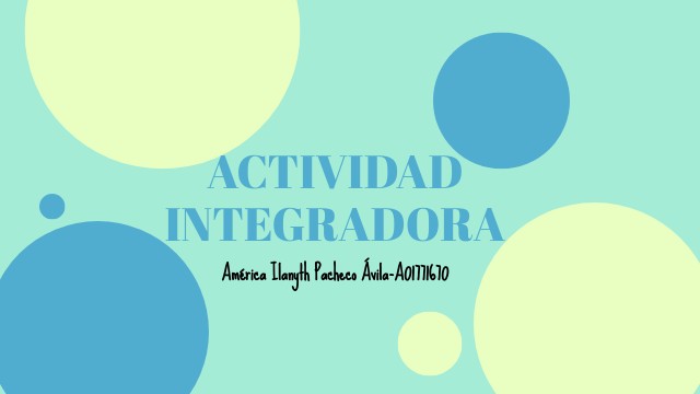 Actividad integradora final | Genially