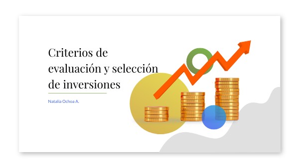 CRITERIOS DE INVERSION | Genially