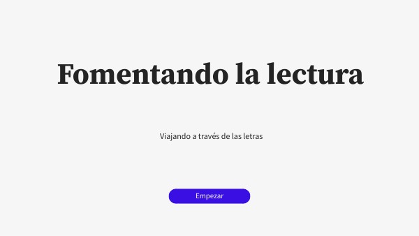 Fomentando la lectura