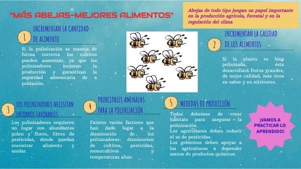 MÁS ABEJAS-MEJORES ALIMENTOS | Genially