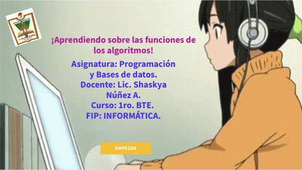 APRENDAMOS PROGRAMACIÓNAL | Genially