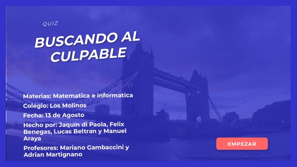 2 A grupo 3 BUSCANDO AL CULPABLE