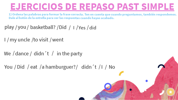 frases review past simple | Genially