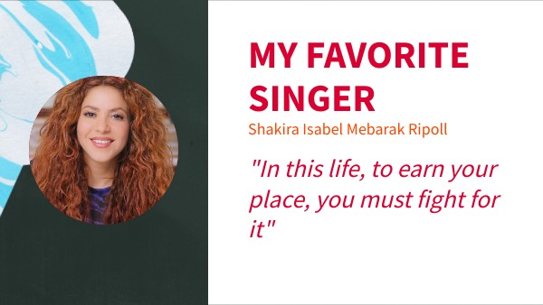 My favorite singer