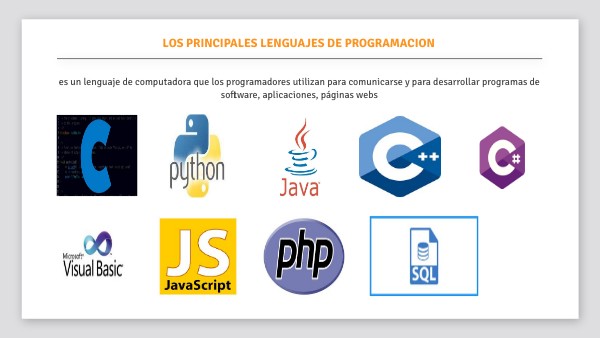principales lenguajes de programación | Genially
