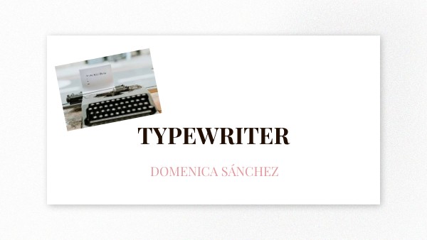 typewriter