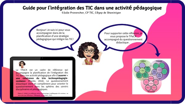 Guide d'intégration des TIC | Genially