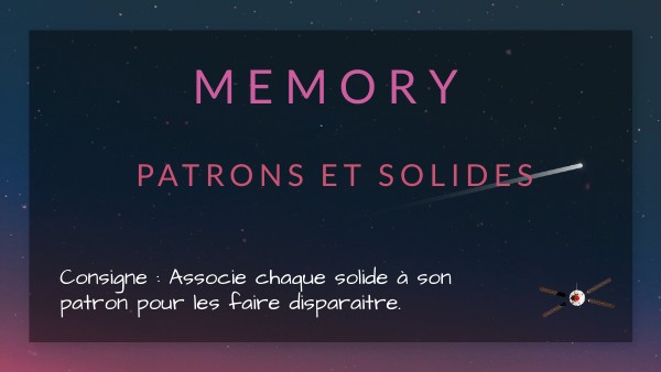 memory solide patron 1