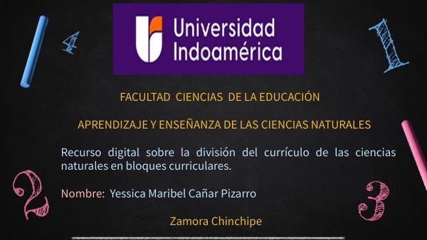 PAE 3: Recurso digital sobre la división del currículo de las ciencias | Genially