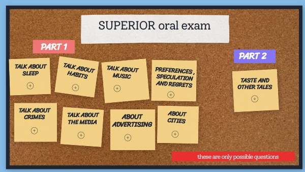 SUPERIOR oral exam | Genially