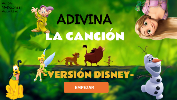 ADIVINA LA CANCIÓN "DISNEY" | Genially