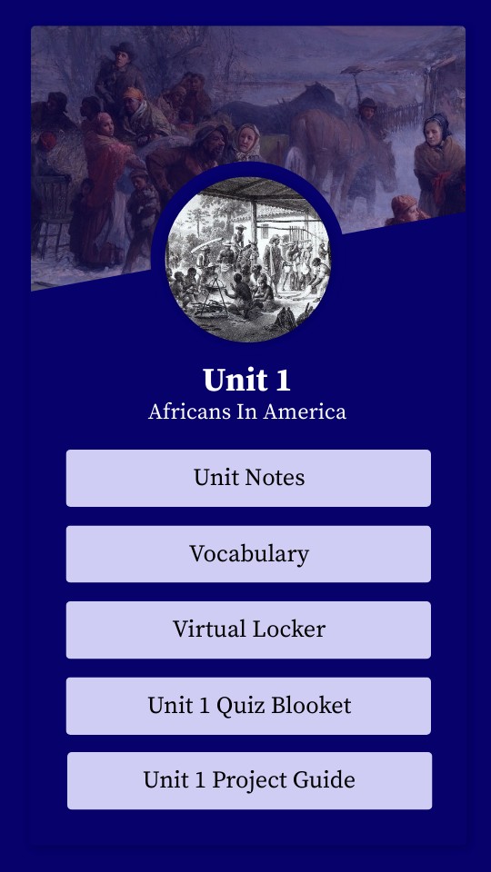 African American History Unit 1