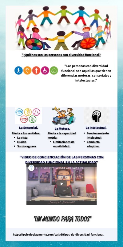 Personas con diversidad funcional Infografía Laima Schiff Grupo B