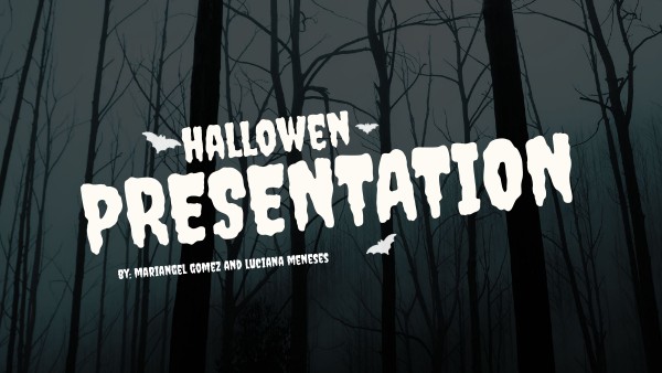 HALLOWEEN PRESENTATION SPEAKING | Genially