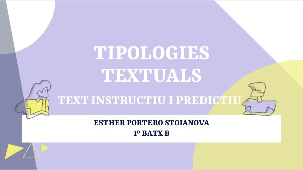 TIPOLOGIES TEXTUALS | Genially