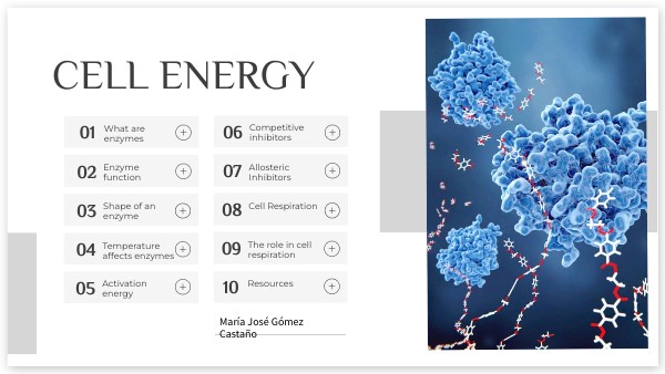 Cell energy summative by María Joseé