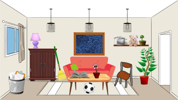 In the living room | Genially