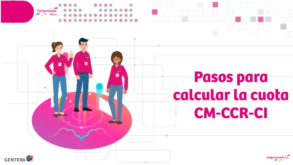 Calcular la Tasa y Cuota CM-CCR y CI | Genially