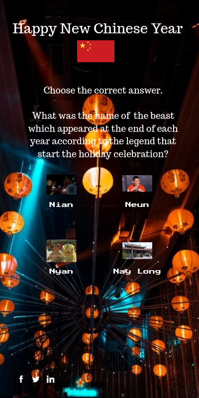 Happy New Chinese Year - Quiz | Genially