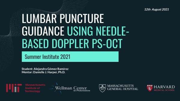 LUMBAR PUNCTURE GUIDANCE USING NEEDLE-BASED DOPPLER PS-OCT