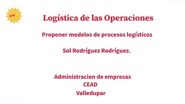 LOGISTICA DE LAS OPERACIONES
