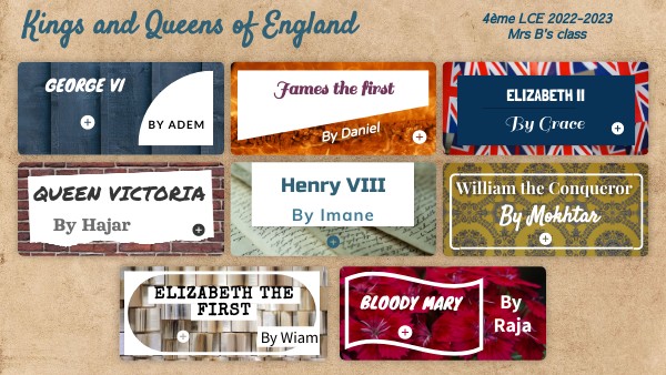 kings and Queen of England | Genially