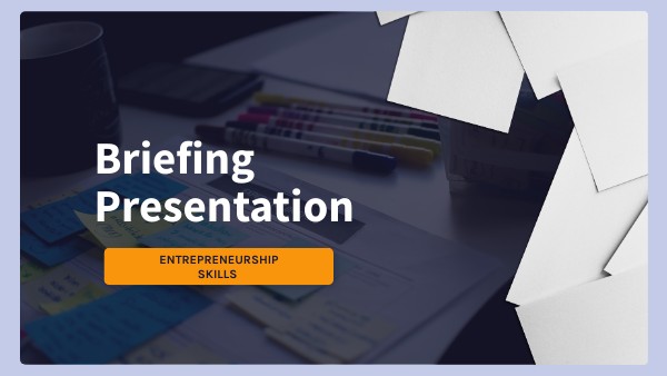 BRIEFING PRESENTATION