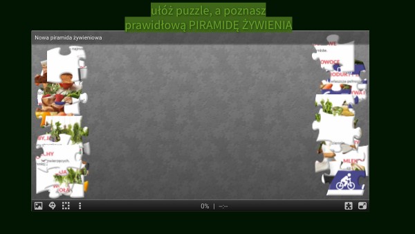 Puzzle -piramida żywienia | Genially