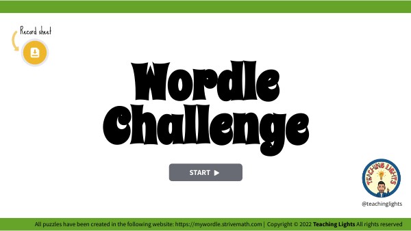 Wordle Challenge | Genially