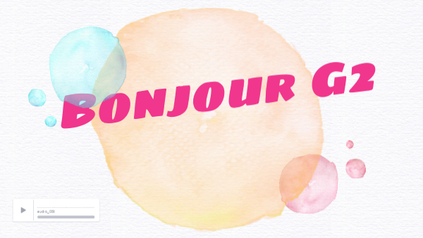 Séance 1 - G2 - semaine 9 | Genially