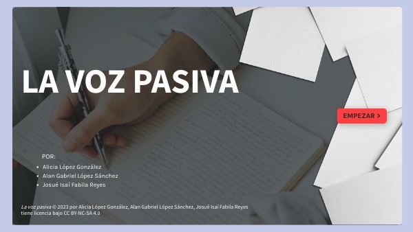 La voz pasiva | Genially