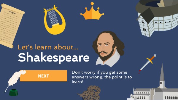 Quiz about Shakespeare | Genially