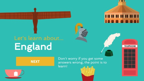 Quiz about England | Genially