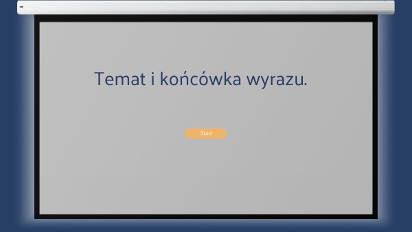 Temat i końcówka. Klasa 6 | Genially