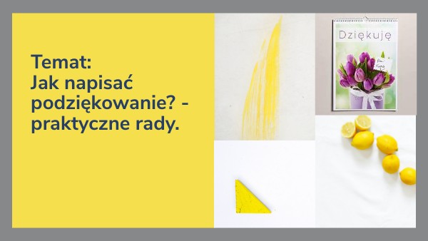 Podziękowanie. Klasa 4 | Genially