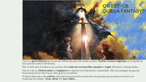Découverte de la la fantasy