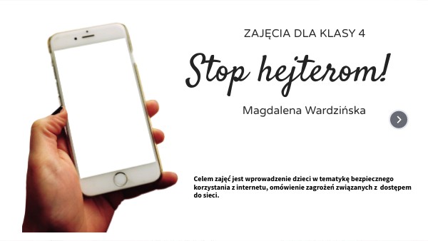 Stop hejterom! | Genially