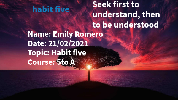 Habit 5