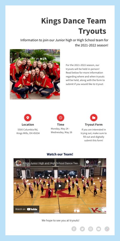 KDT Tryout Flyer - Mini Project 3