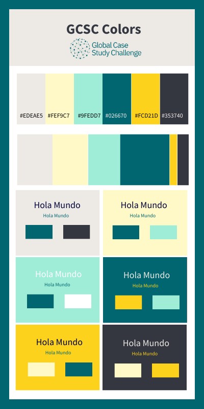 GCSC brand colours | Genially